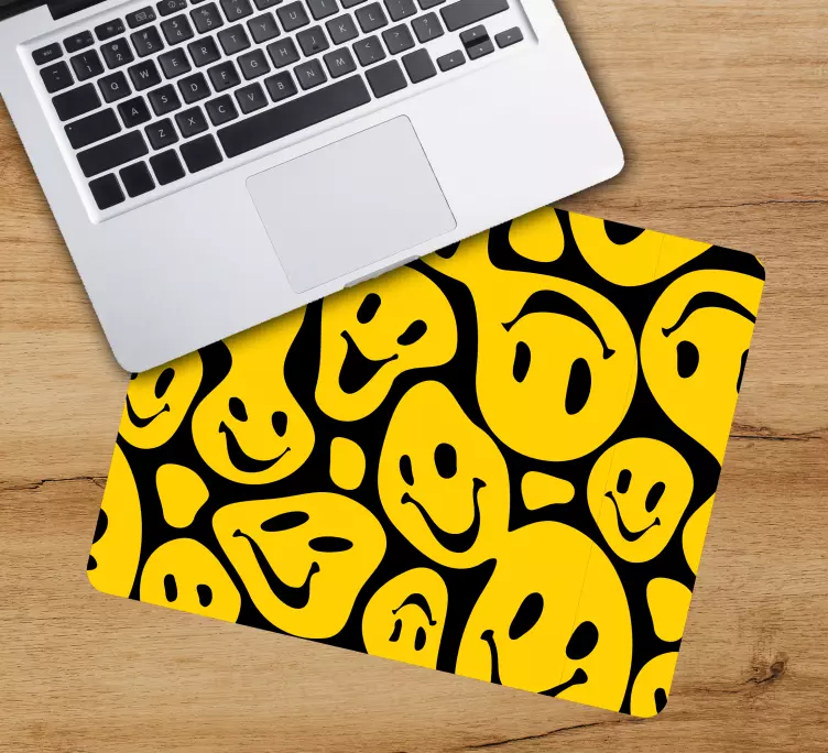 Mouse pad patterns happy icon collection