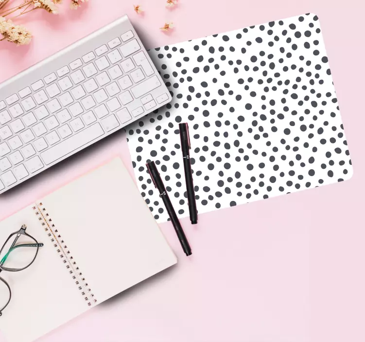 Mouse pad patterns playful polka dots
