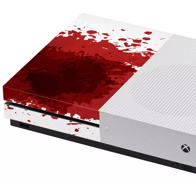 Xbox wrap crimson splash cover