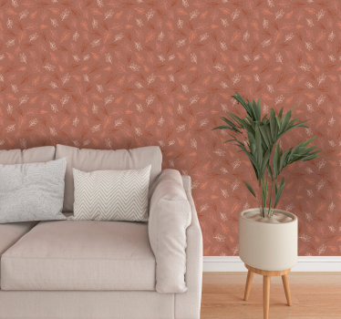 Terracotta Wallpaper - Rustic Elegance - TenStickers
