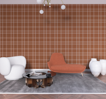Terracotta Wallpaper - Rustic Elegance - TenStickers